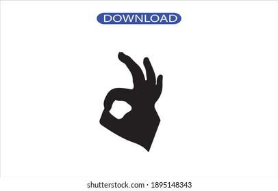Hand Icon Large Quality Logo Symbol Stock Vector (Royalty Free ...