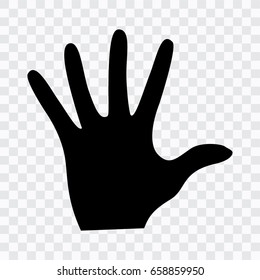 Hand Icon On Transparent Background: เวกเตอร์สต็อก (ปลอดค่าลิขสิทธิ์ ...
