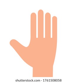 Hand Icon Open Hand Human On Stock Vector (Royalty Free) 1761508058 ...