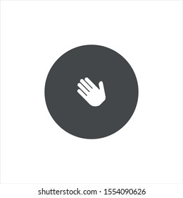 Hand Icon Vector On White Background Stock Vector (Royalty Free ...
