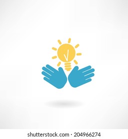 Hand Idea Stock Vector (Royalty Free) 204966274