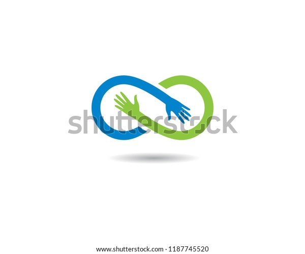 Hand Infinity Symbol Illustration Stock Vector (Royalty Free) 1187745520