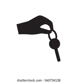 Hand Key Icon Illustration Isolated Vector Stock Vector (Royalty Free ...