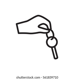 Hand Key Icon Illustration Isolated Vector Stock Vector (Royalty Free ...
