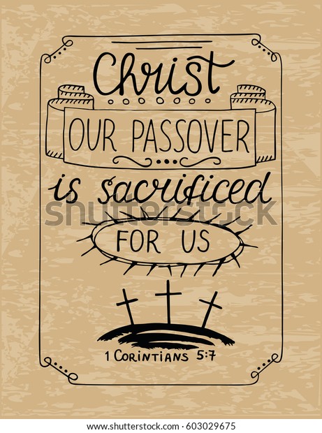 Vector de stock (libre de regalías) sobre Hand Lettering Christ Our ...