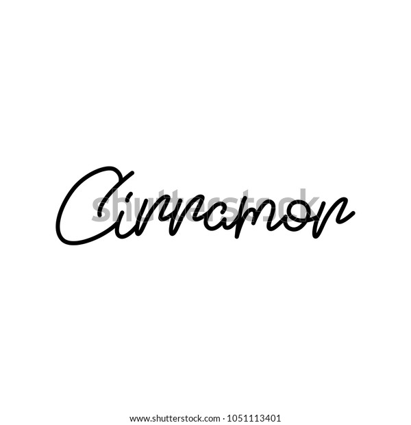 Hand Lettering Cinnamon Logo Poster Website Stock Vector (Royalty Free ...