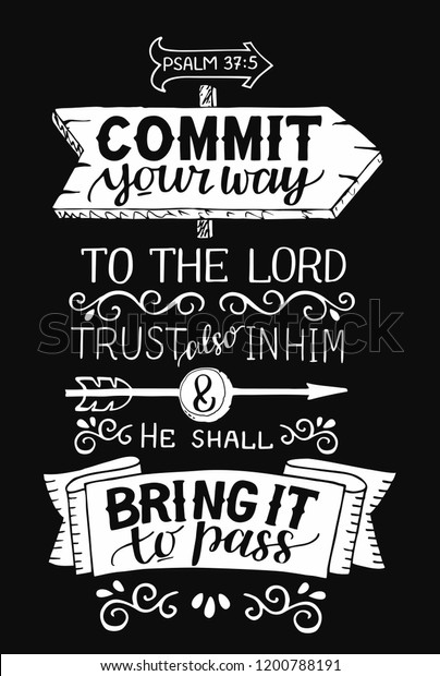Hand Lettering Commit Your Way Lord Stock Vector (Royalty Free) 1200788191 Hand Lettering Commit Your Way Lord Stock Vector (Royalty Free) 1200788191