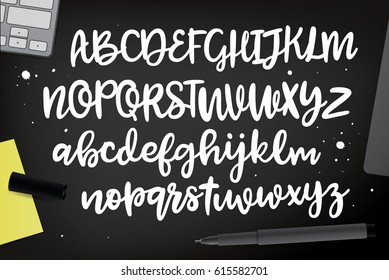 Hand Lettering Custom Typography Font Your Stock Vector (Royalty Free ...