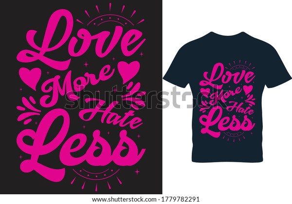 Hand Lettering Typography Design Poster T_shirt Stock Vector (Royalty ...