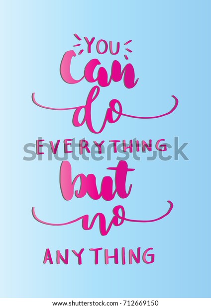 Hand Lettering You Can Do Everything Stock Vector (Royalty Free ...
