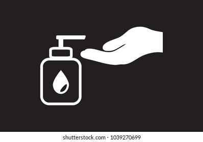 Hand Liquid Icon Illustration Stock Vector (Royalty Free) 1039270699 ...