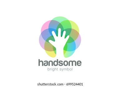 Human Hand Abstract Shapes Vector Business: เวกเตอร์สต็อก (ปลอดค่า ...