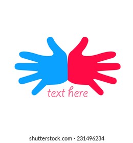 Hand Logo Design Stock Vector (Royalty Free) 231496234 | Shutterstock
