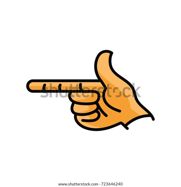 Hand Logo Gun Shapes Stock Vector (Royalty Free) 723646240 | Shutterstock