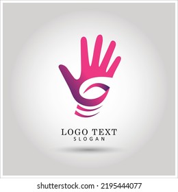 Hand Logo Icon Symbol Template Stock Vector (Royalty Free) 2195444077 ...