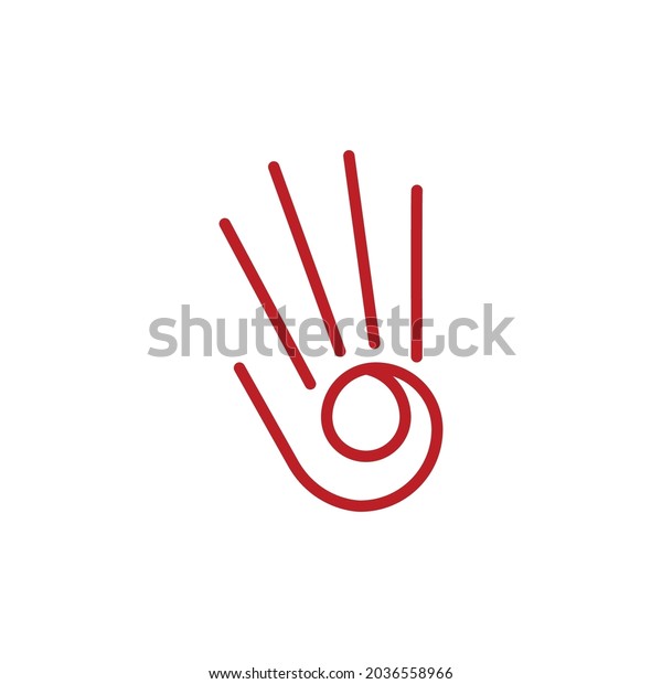 Hand Logo Number 9 Art Company Stock Vector (Royalty Free) 2036558966 ...