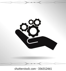 Hand Mechanism Vector Icon Stock Vector (Royalty Free) 336312461 ...