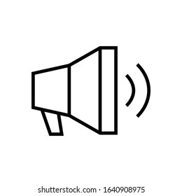 Hand Mike Line Art Vector Icon Stock Vector (Royalty Free) 1640908975