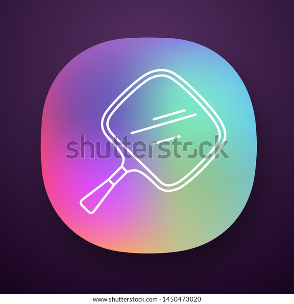 Hand Mirror App Icon Small Mobile Stock Vector (Royalty Free ...