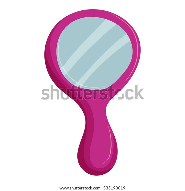 Hand Mirror Icon Cartoon Illustration Hand Stock Vector (Royalty Free ...