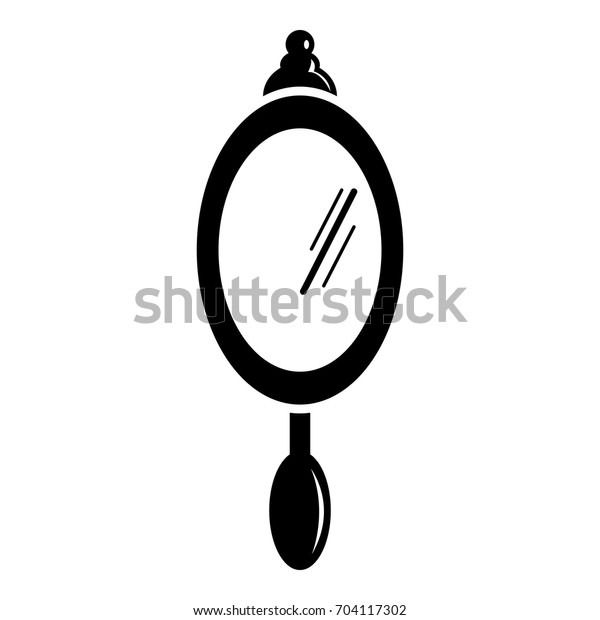 Hand Mirror Icon Simple Illustration Hand Stock Vector (Royalty Free ...