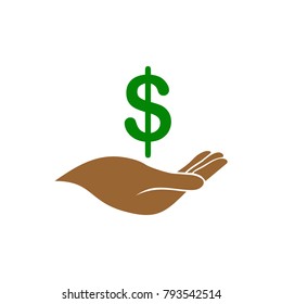 Hand Money Logo Stock Vector (Royalty Free) 793542514 | Shutterstock