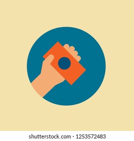 Hand Money Logo Vector Icon Color Stock Vector (Royalty Free ...