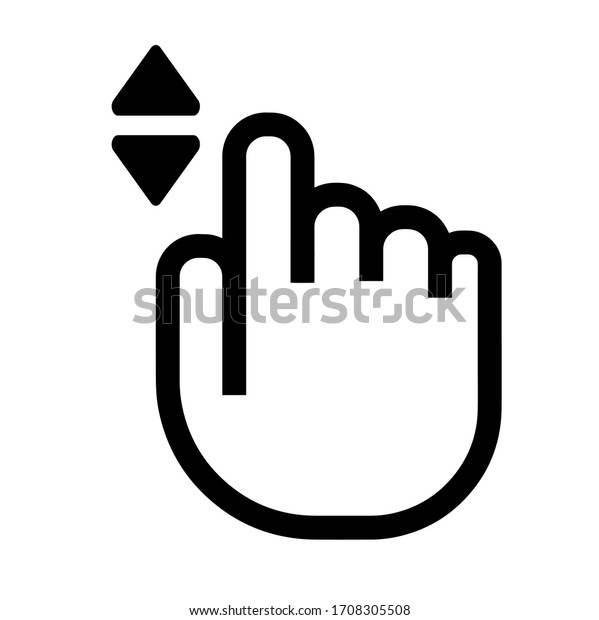 Hand Mouse Icon On White Background Stock Vector (Royalty Free ...