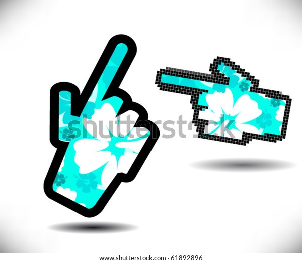 Hand Mouse Symbol Stock Vector (Royalty Free) 61892896 | Shutterstock