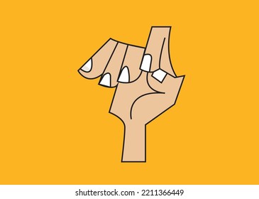 Hand Movement Vector Illustration Artwork Design Stock Vector (Royalty ...