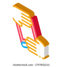 Hand Over Book Icon Vector Isometric Stock Vector (Royalty Free ...