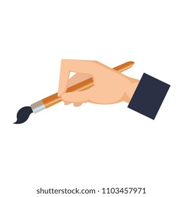 Hand Paint Brush Tool Icon Stock Vector (Royalty Free) 1103457971 ...