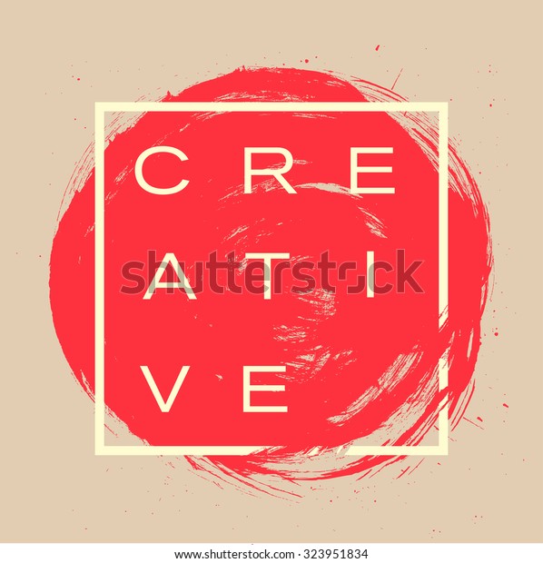 Hand Painted Circle Rough Edges Dry Stock Vector (Royalty Free ...