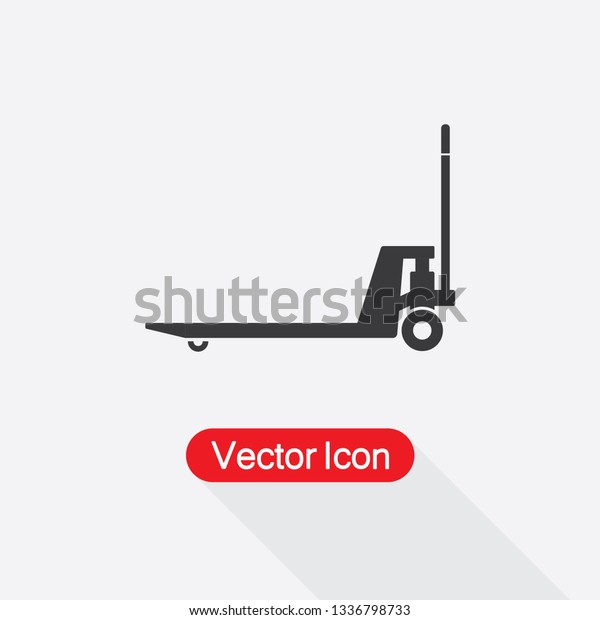 Hand Pallet Truck Icon Vector Illustration Stock Vector (Royalty Free ...