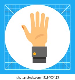 Hand Palm Icon Stock Vector (Royalty Free) 519403423 | Shutterstock
