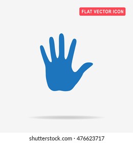 Hand Palm Icon Vector Concept Illustration Stock Vector (Royalty Free ...