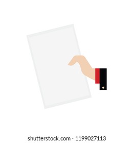 Hand Paper Stock Vector (Royalty Free) 1199027113 | Shutterstock