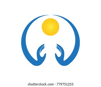 Hand People Logo Design Template Stock Vector (Royalty Free) 779751253