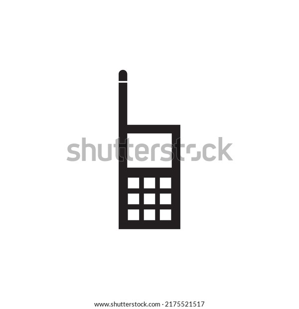 Hand Phone Icon Vector Illustration Logo Stock Vector (Royalty Free ...