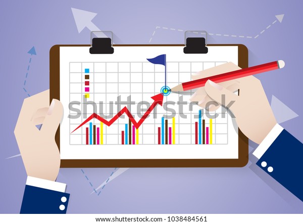 Hand Pick Pencil Draw Line Arrow Stock Vector (Royalty Free) 1038484561 ...