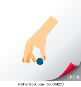 Hand Picking Berry Icon Stock Vector (Royalty Free) 603884228 ...