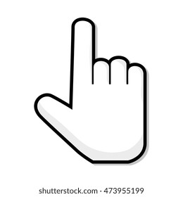 Hand Pointing Finger Direction Gesture Communication 库存矢量图（免版税 ...