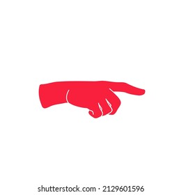 Hand Pointing Finger Direction Sign Vector Stock Vector (Royalty Free ...