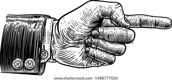 10,274 Old Fashioned Point Finger Images, Stock Photos & Vectors ...
