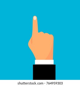 Hand Pointing Finger Pointing Gesture Stock Vector (Royalty Free ...