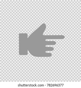 Hand Pointing Right Vector Icon Eps Stock Vector (Royalty Free ...