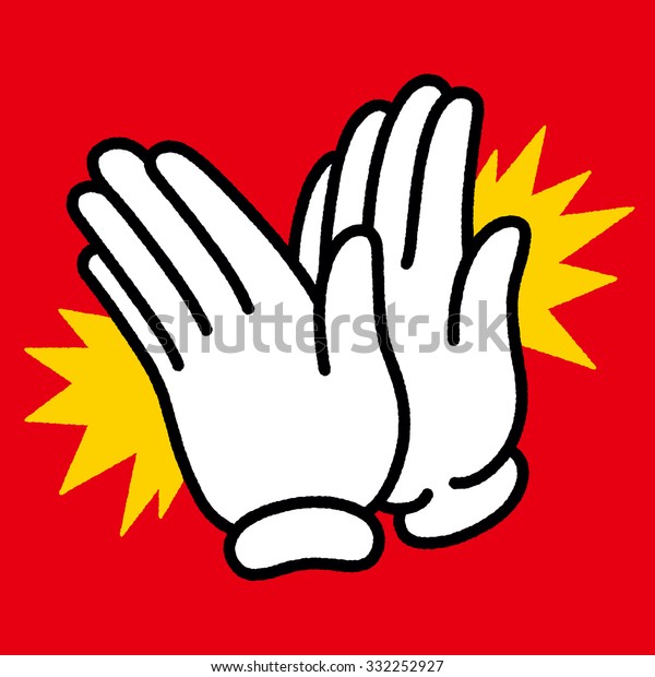 Hand Pose_clap Stock Vector (Royalty Free) 332252927