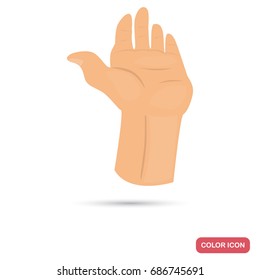 Hand Position Color Flat Icon Web Stock Vector (Royalty Free) 686745691 ...