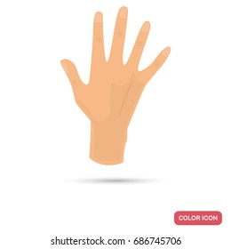 Hand Position Color Flat Icon Web Stock Vector (Royalty Free) 686745706 ...