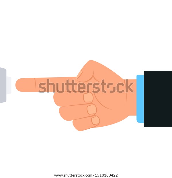 Hand Pressing Doorbell Button Clipart Image Stock Vector (Royalty Free ...